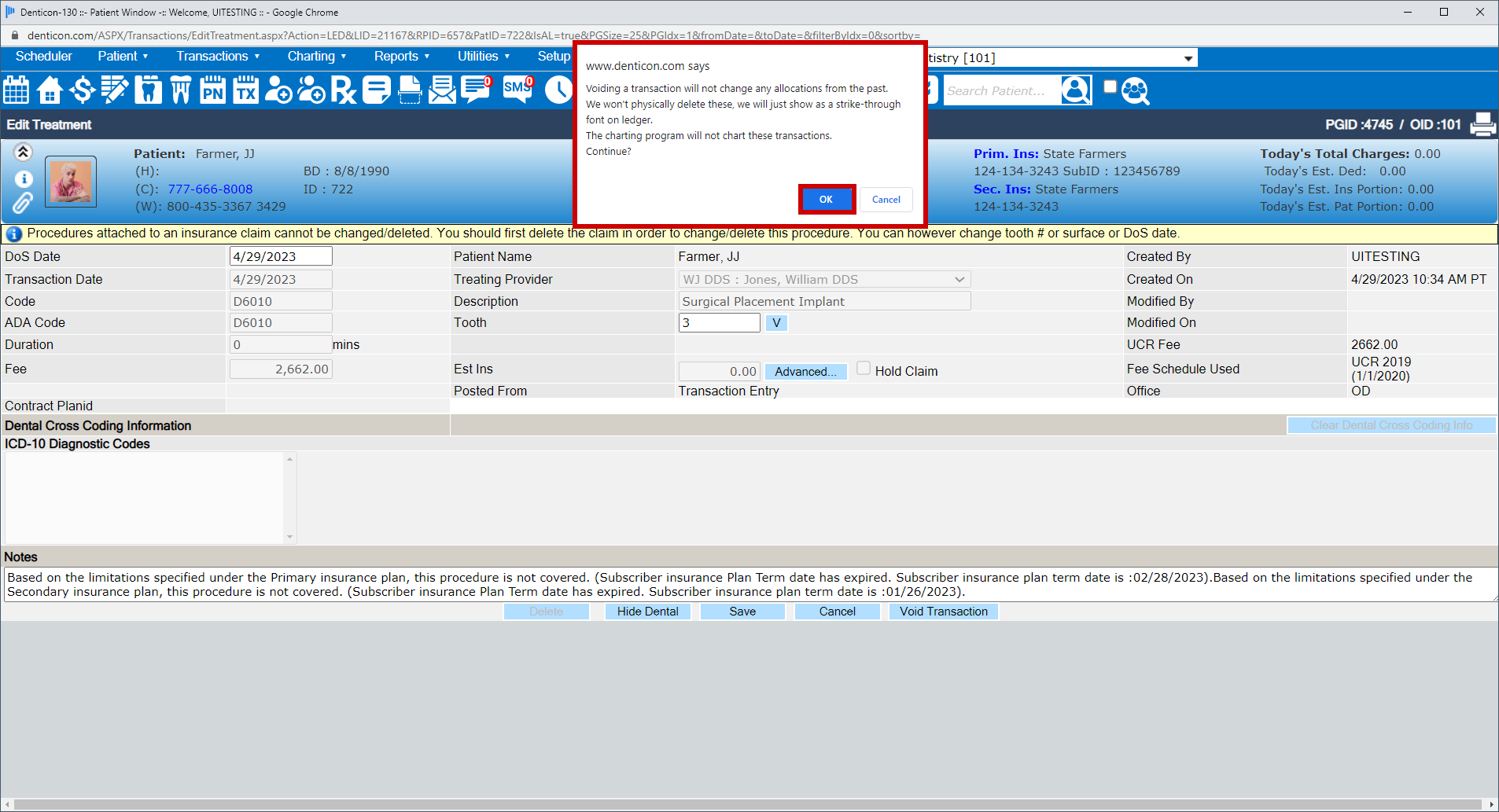 I created a claim in the past for a patient with the wrong information ...