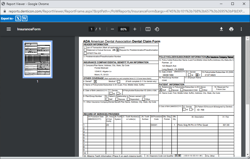 We want to ensure that our billing information will correctly print on ...