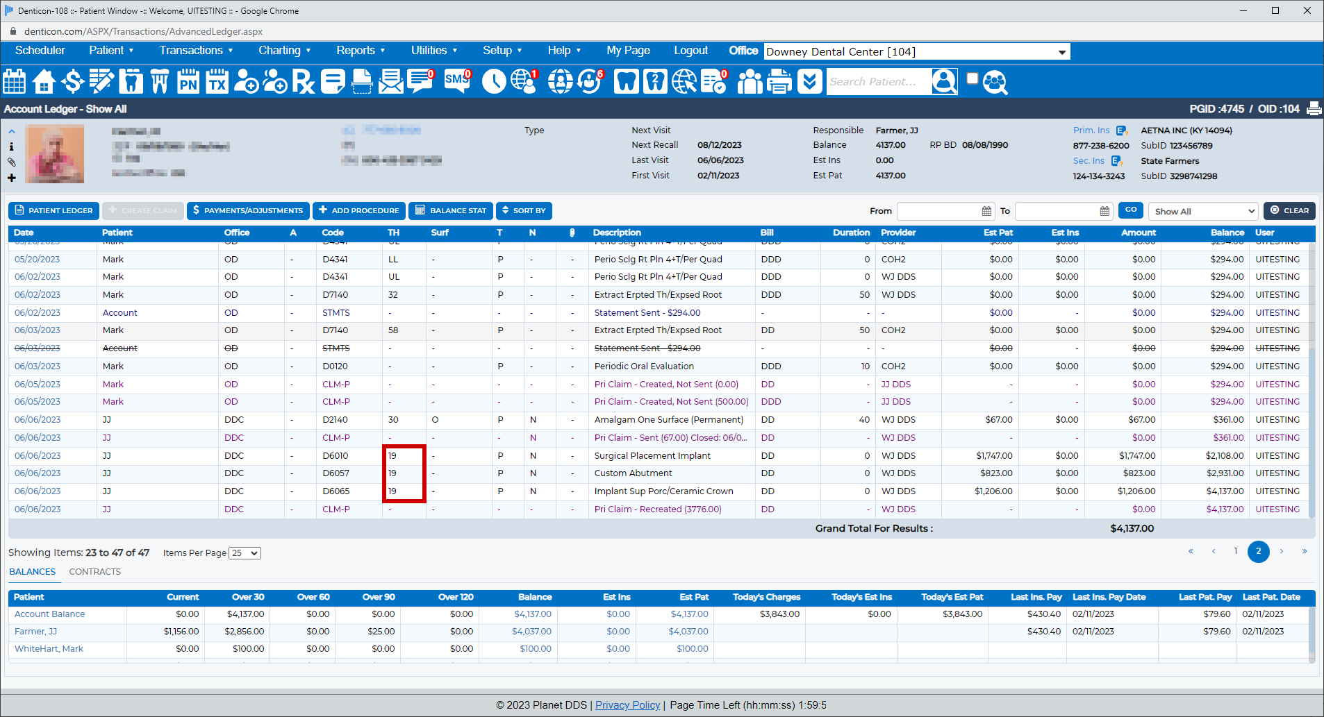 I created a claim today for a patient with the wrong tooth information ...
