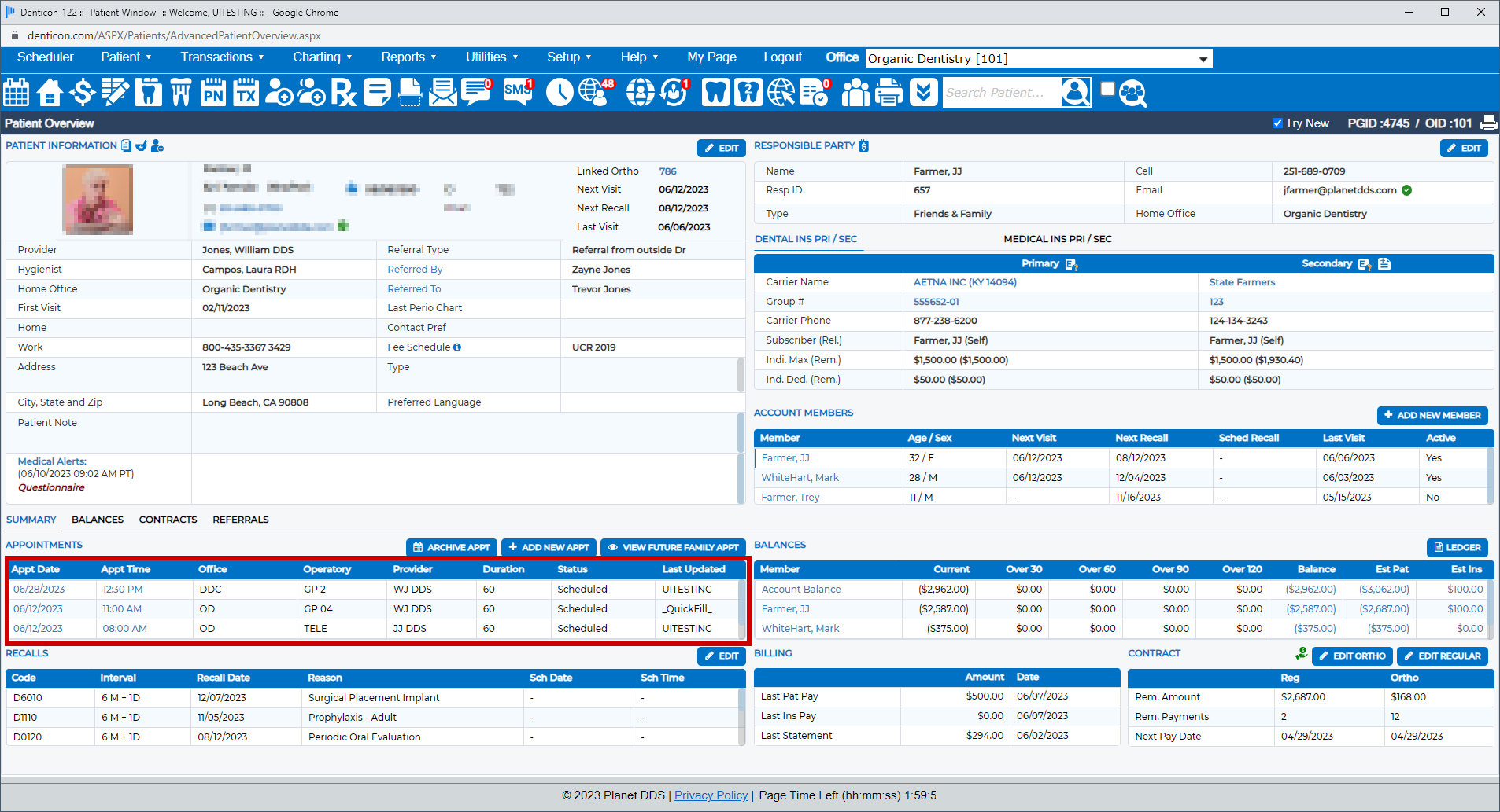 An existing patient called our office wanting to know when the patient ...
