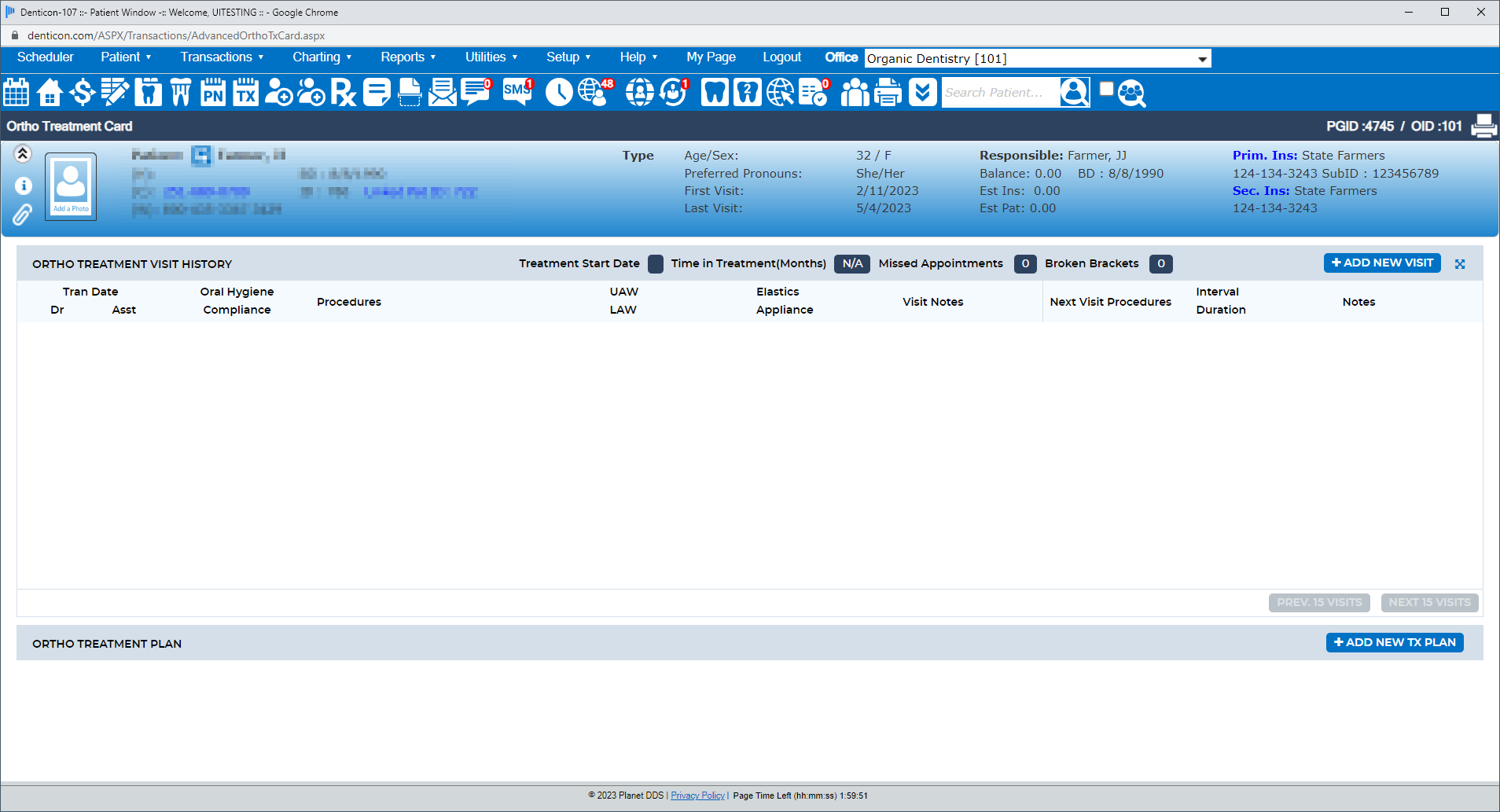 Ortho Treatment Card – Planet DDS