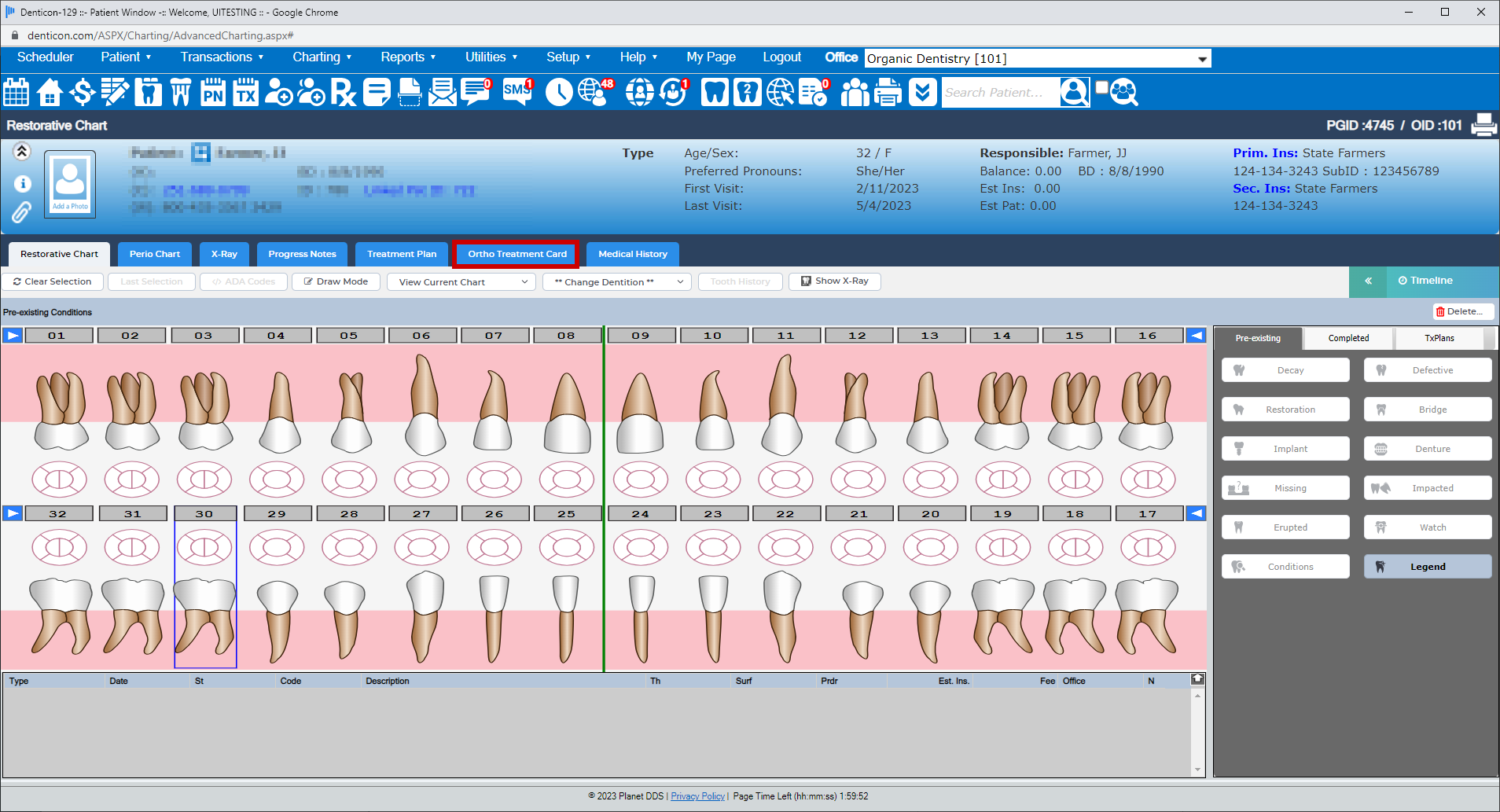 Ortho Treatment Card – Planet DDS