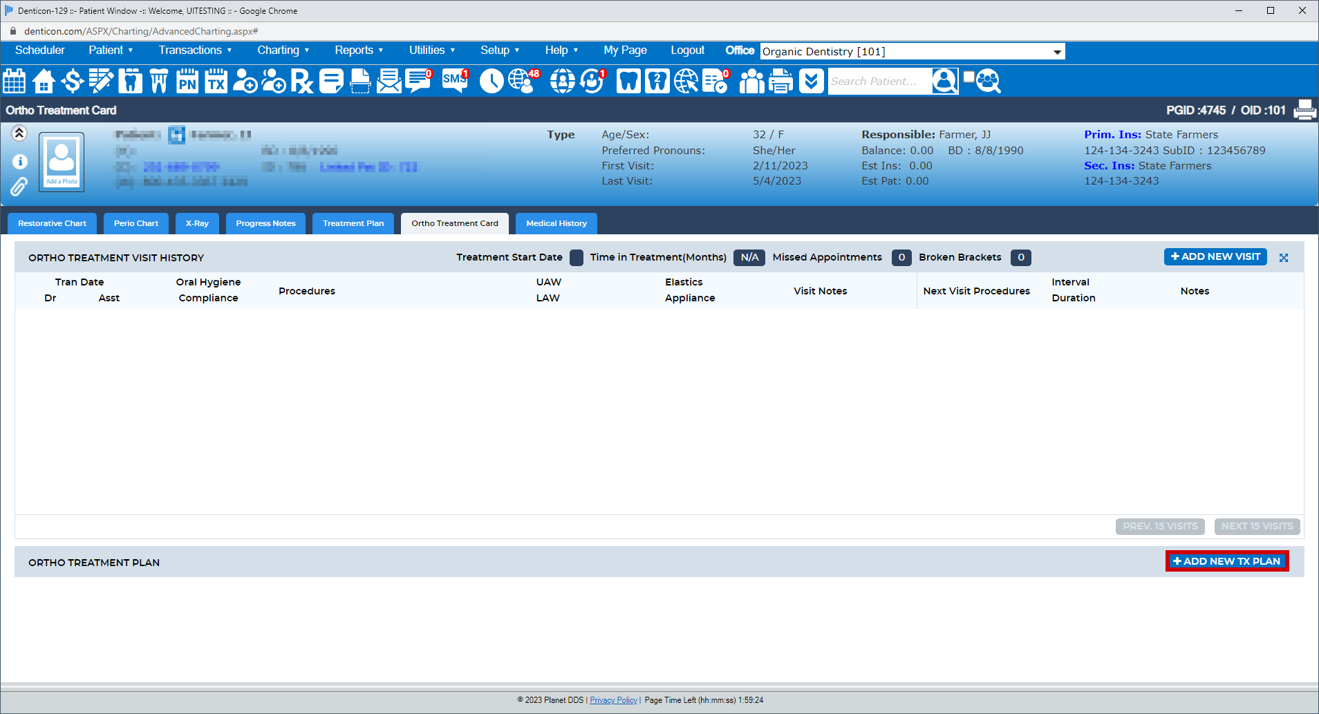 Ortho Treatment Card – Planet DDS