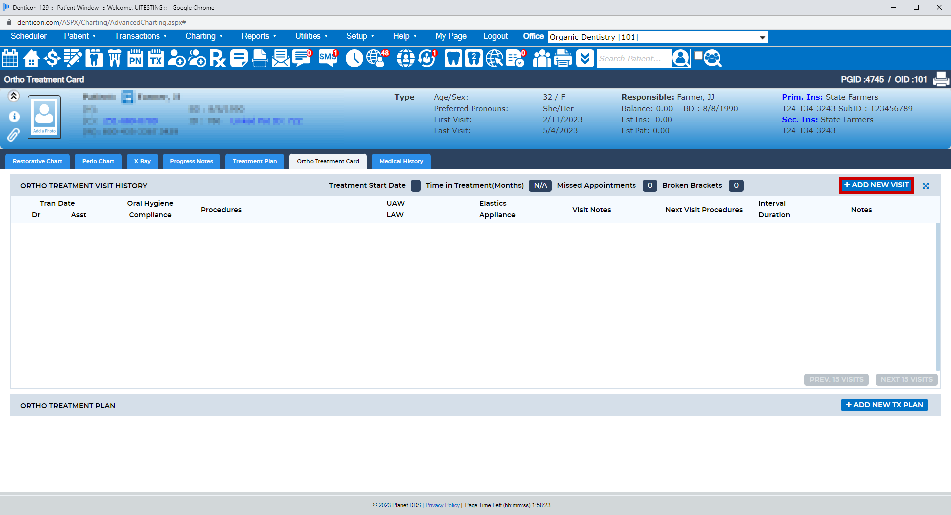 Ortho Treatment Card – Planet DDS