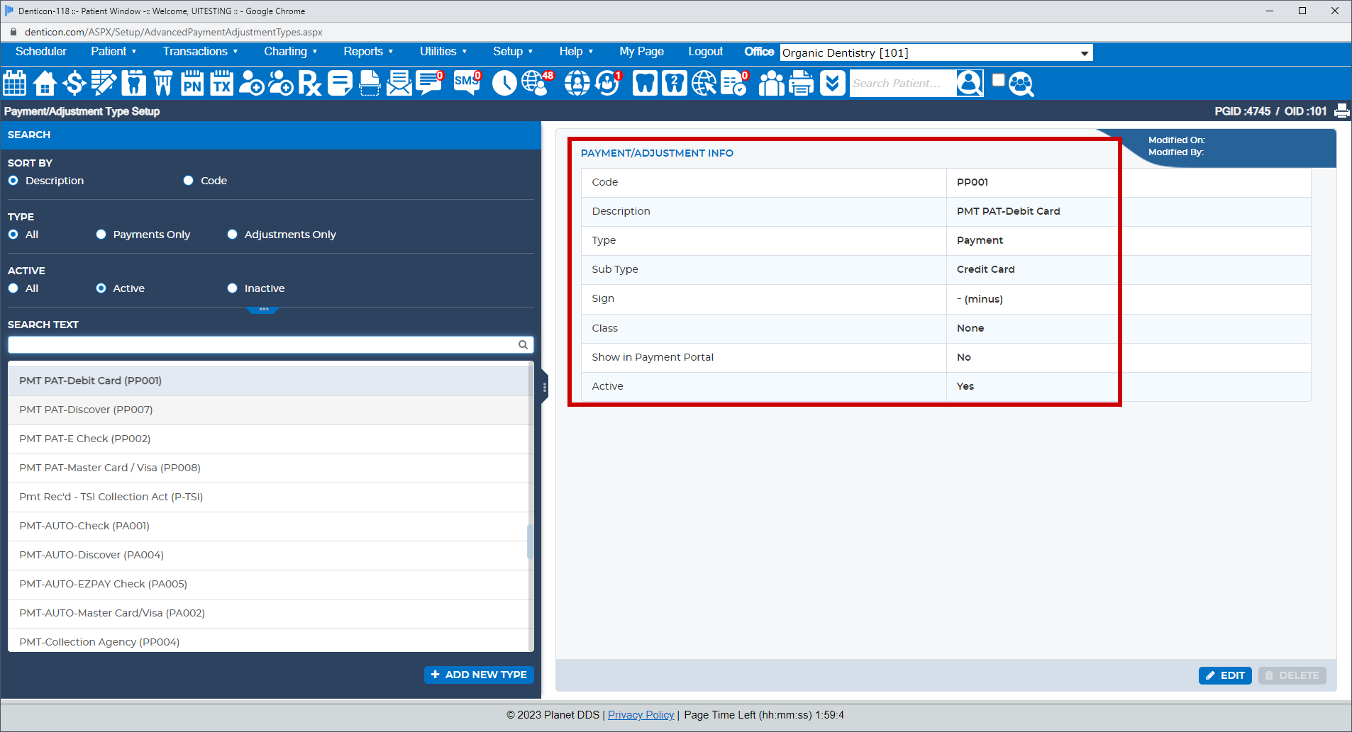 We use Denticon’s credit card integration with TSYS / TransFirst. Our ...