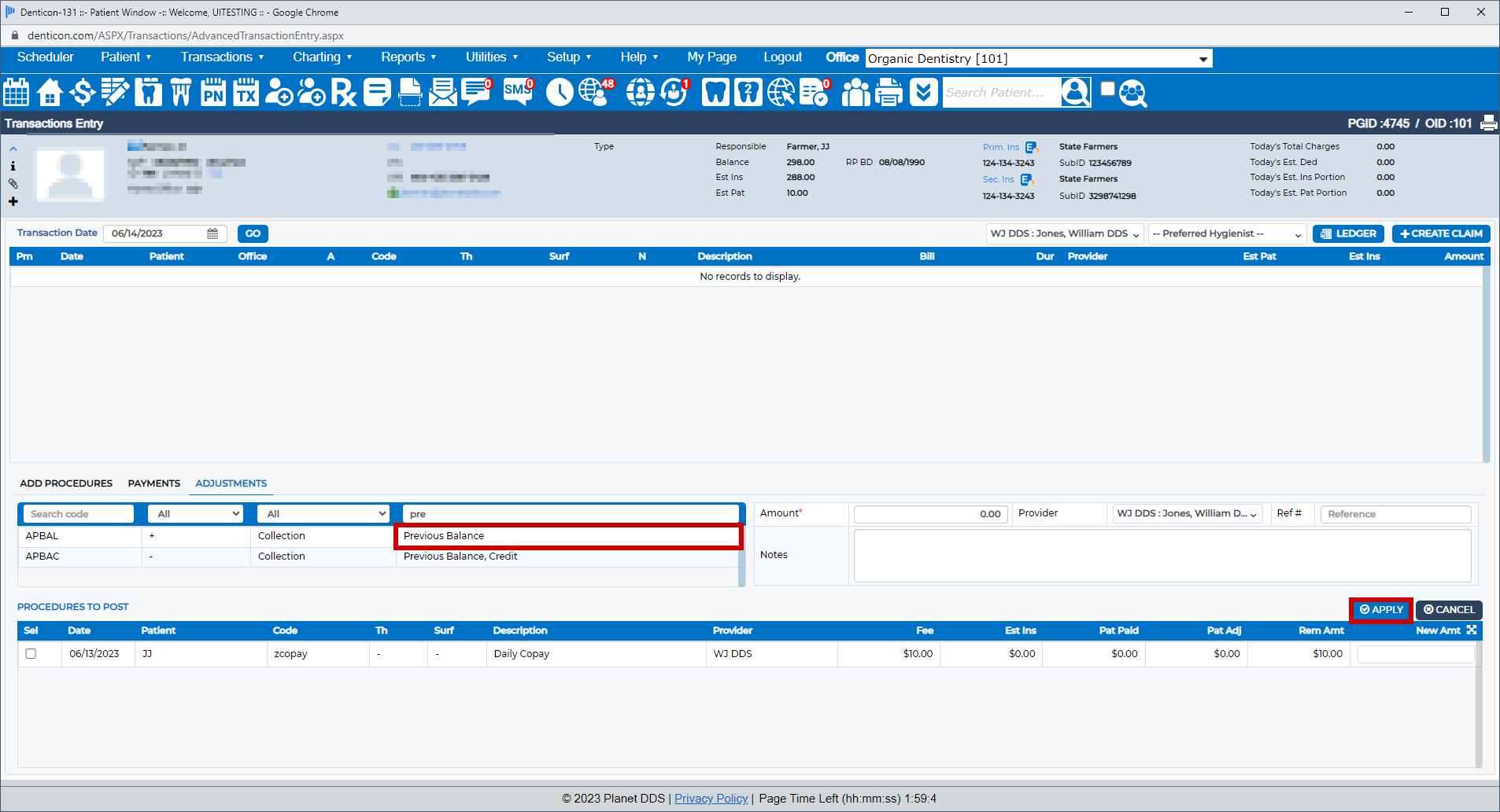 Our office converted to Denticon from another practice management ...