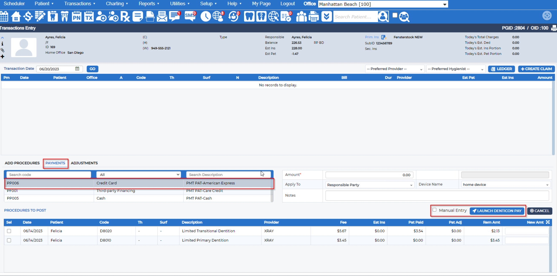 How to Process a Transaction Using Denticon Pay – Planet DDS