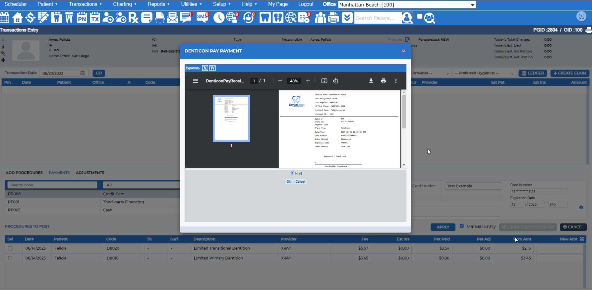 How to Process a Transaction Using Denticon Pay – Planet DDS