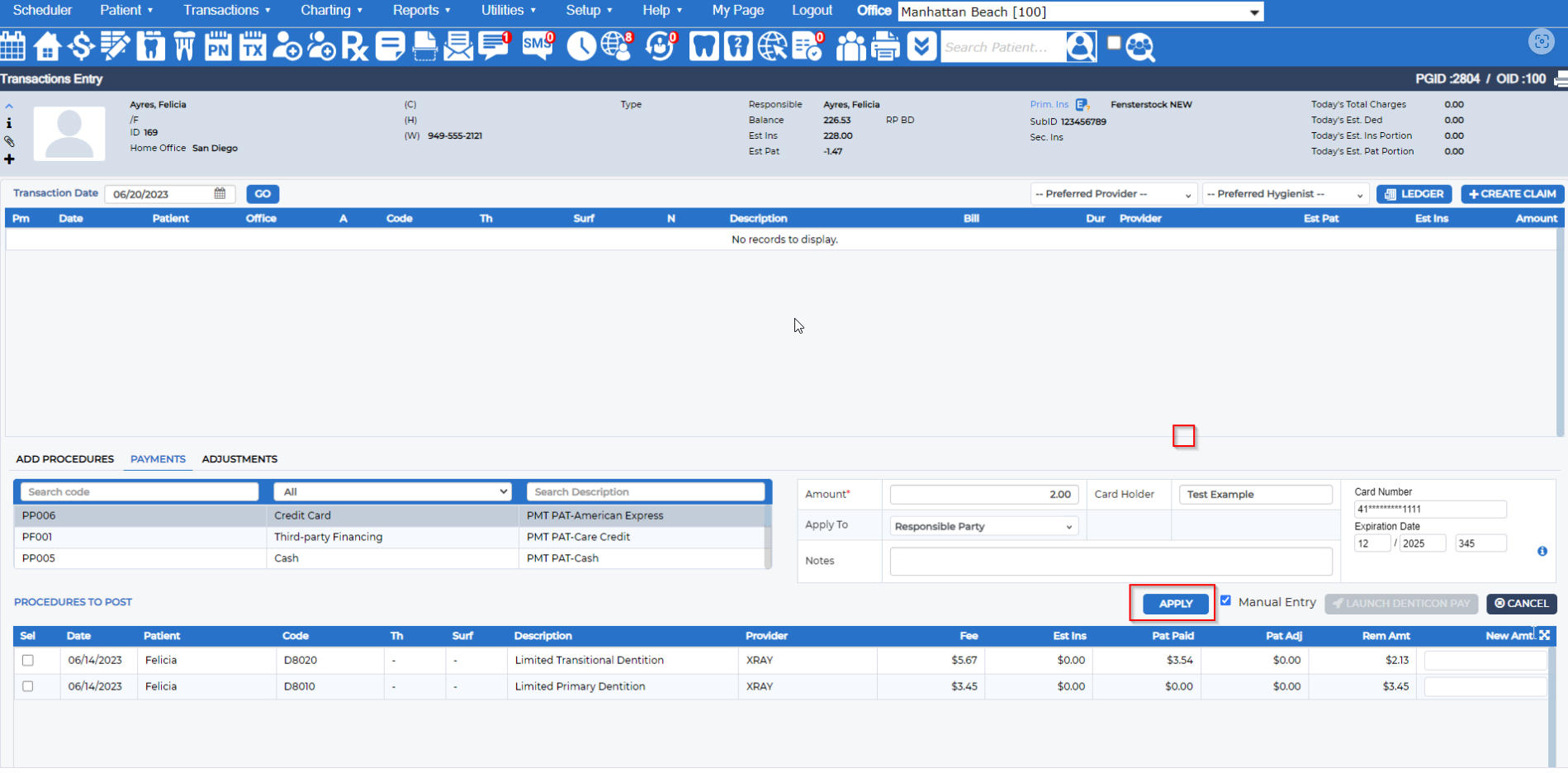 How to Process a Transaction Using Denticon Pay – Planet DDS