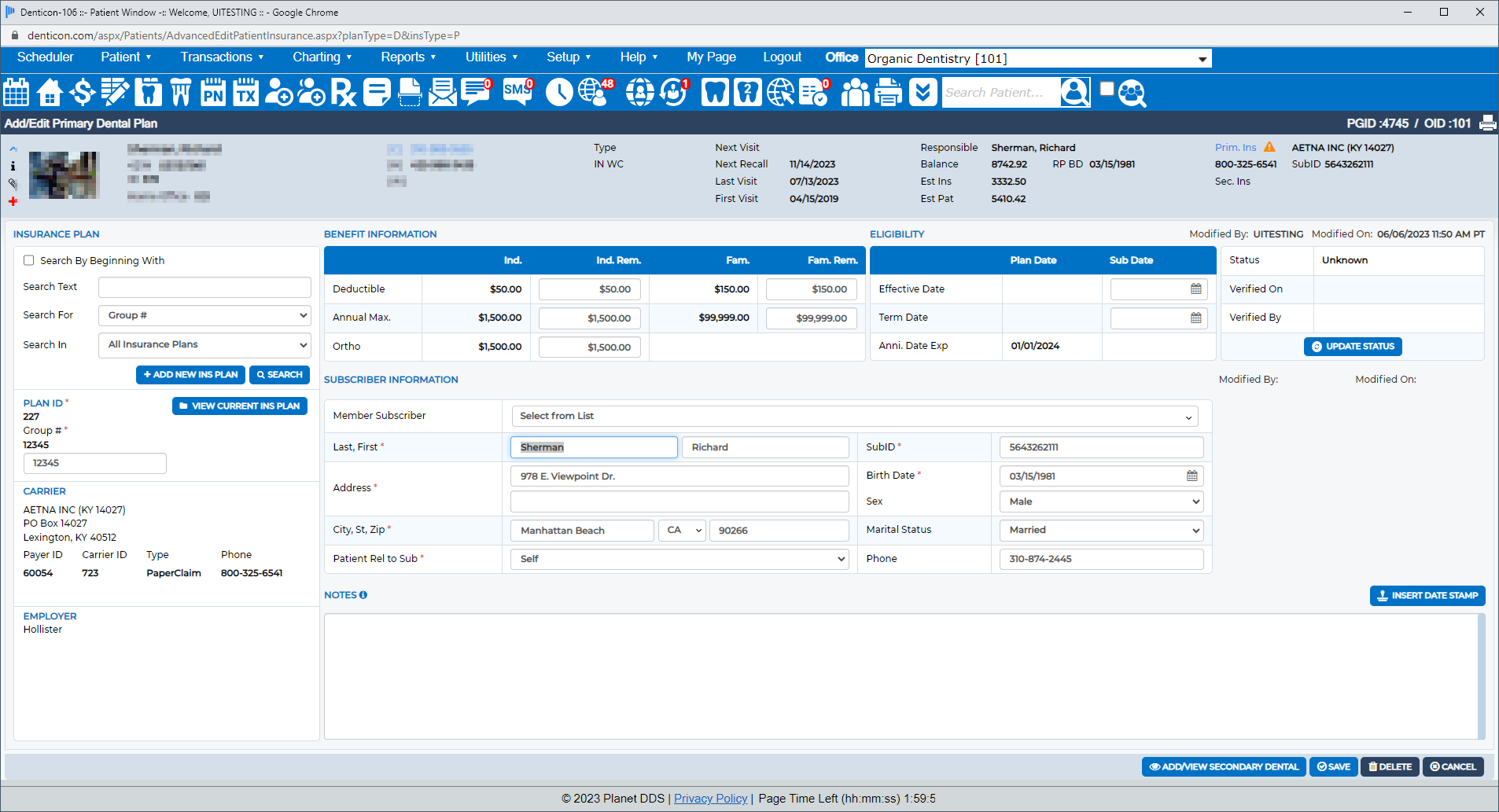 Our practice has Medicaid patients. How do I setup these patients ...