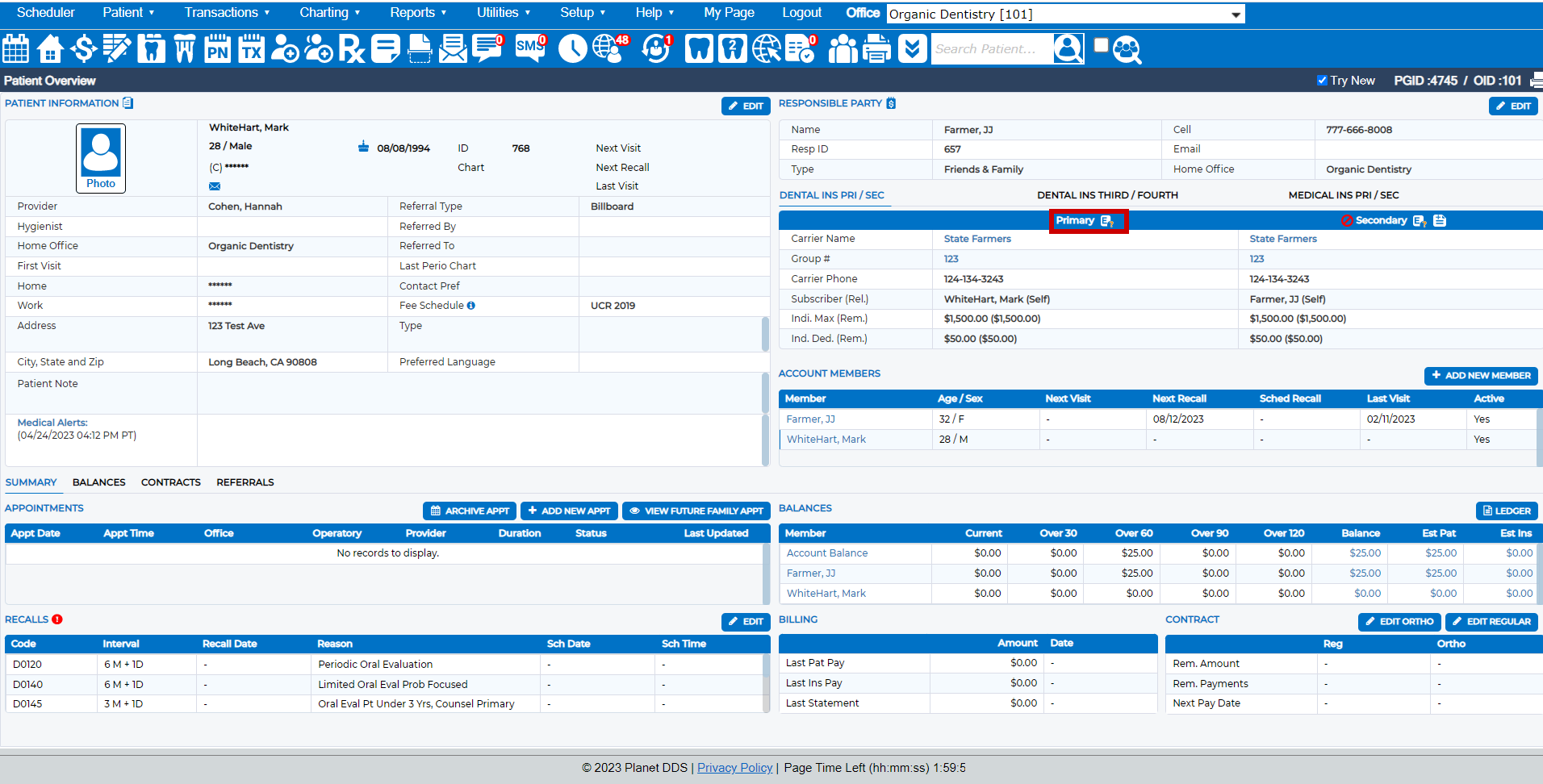 Our patient no longer has insurance benefits. How do I remove an ...