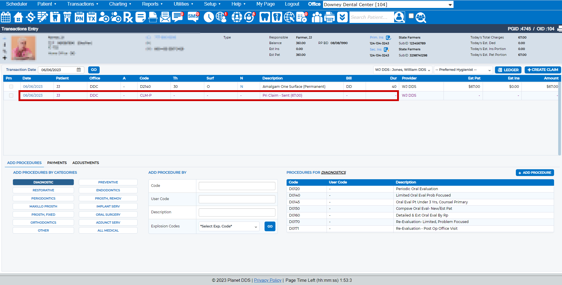 In Box #35 on the ADA claim form, are we able to go into the claim form ...