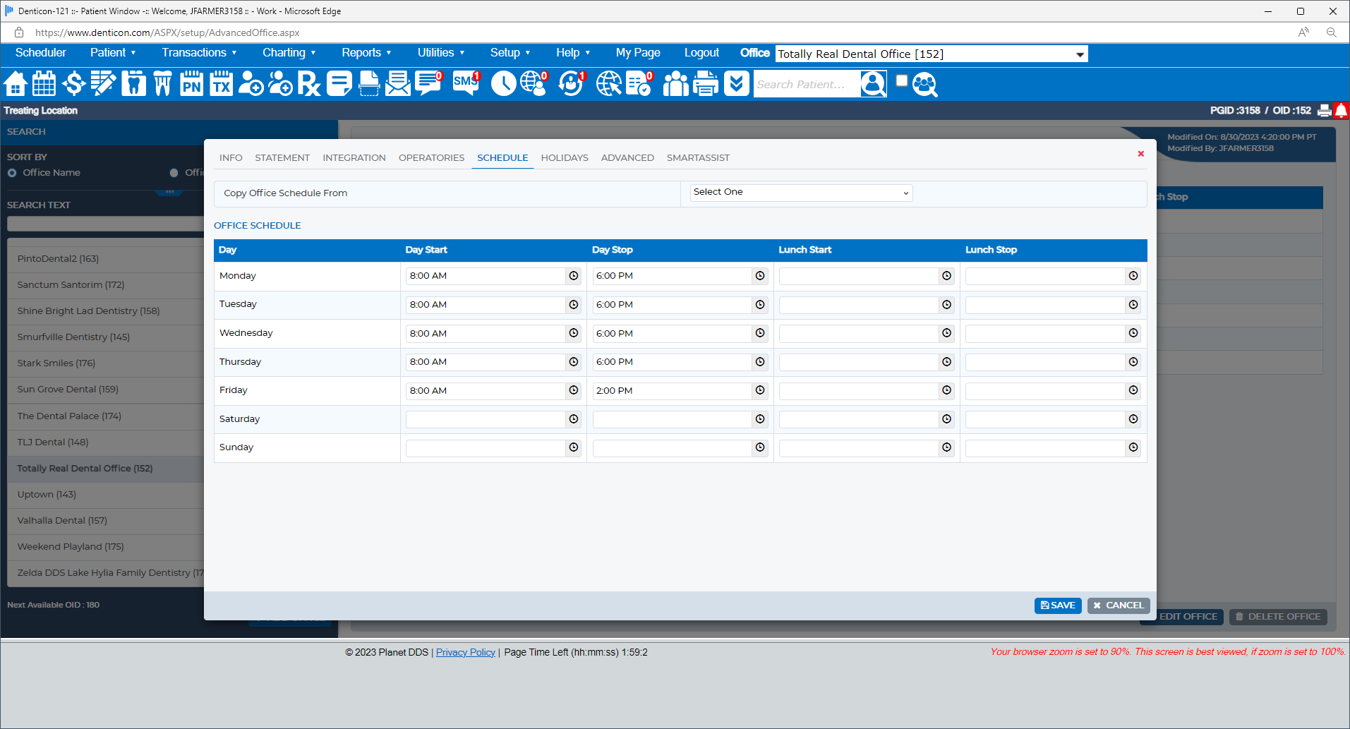 How do we edit our office hours? – Planet DDS
