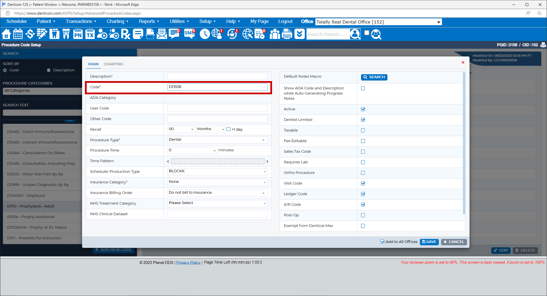 We want to add procedure codes which differentiate between various types of the same procedure ...