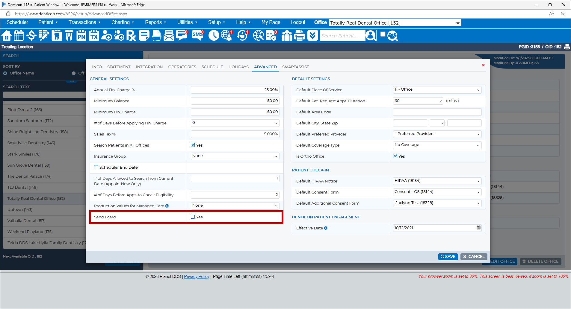 Our office wants to disable the Appointment E-Card function. How can we turn off this feature ...