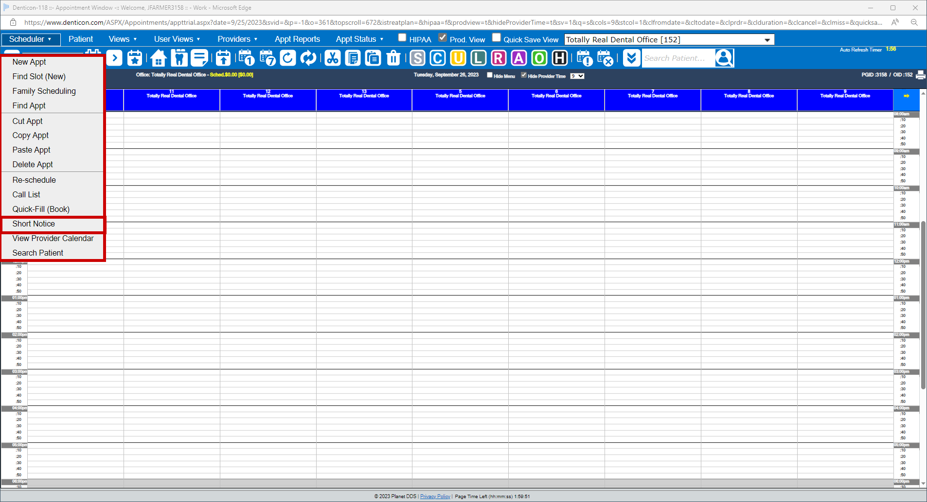 Our patient wants to be placed on a waiting list, asking to move the ...