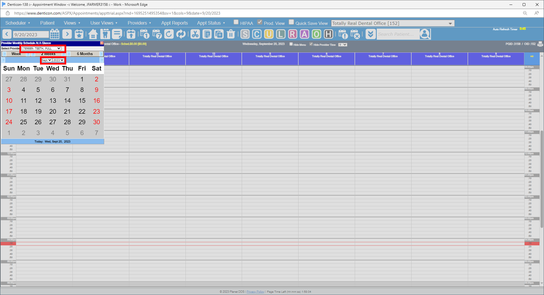 I’d like to see the days a provider is available. Is there a quick way ...