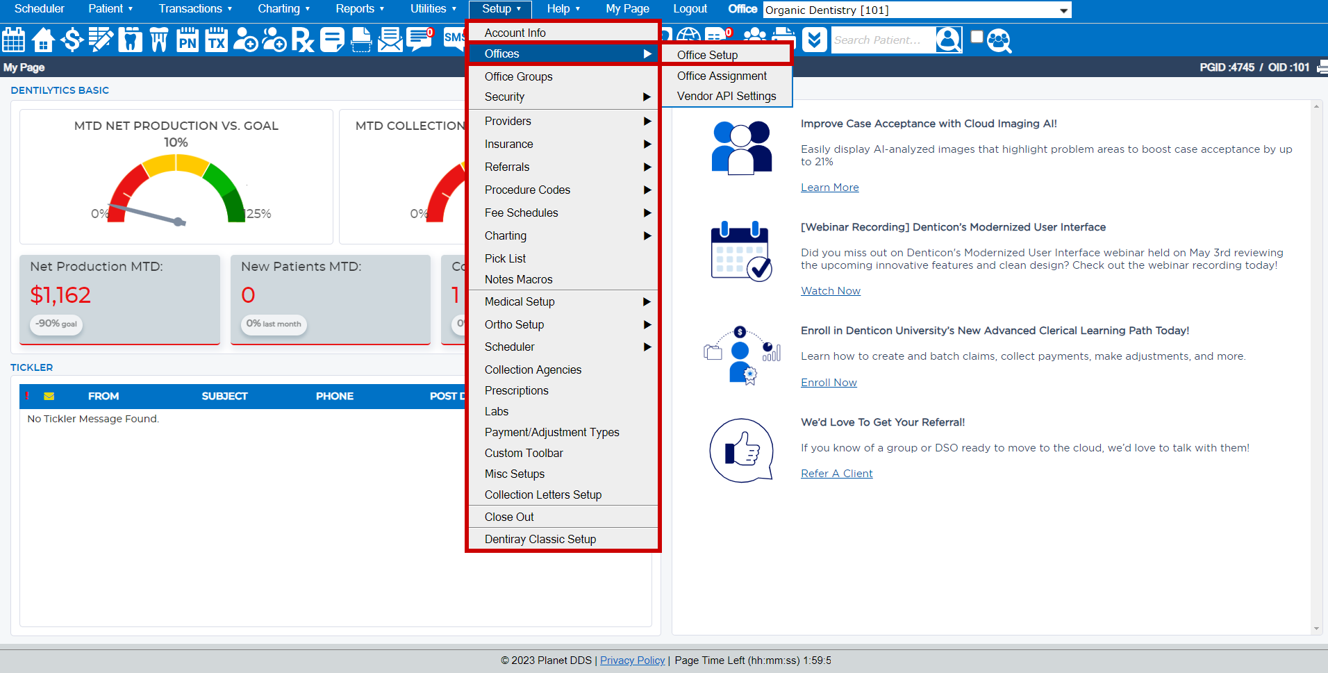 We have the credit cards processing feature activated in one location ...