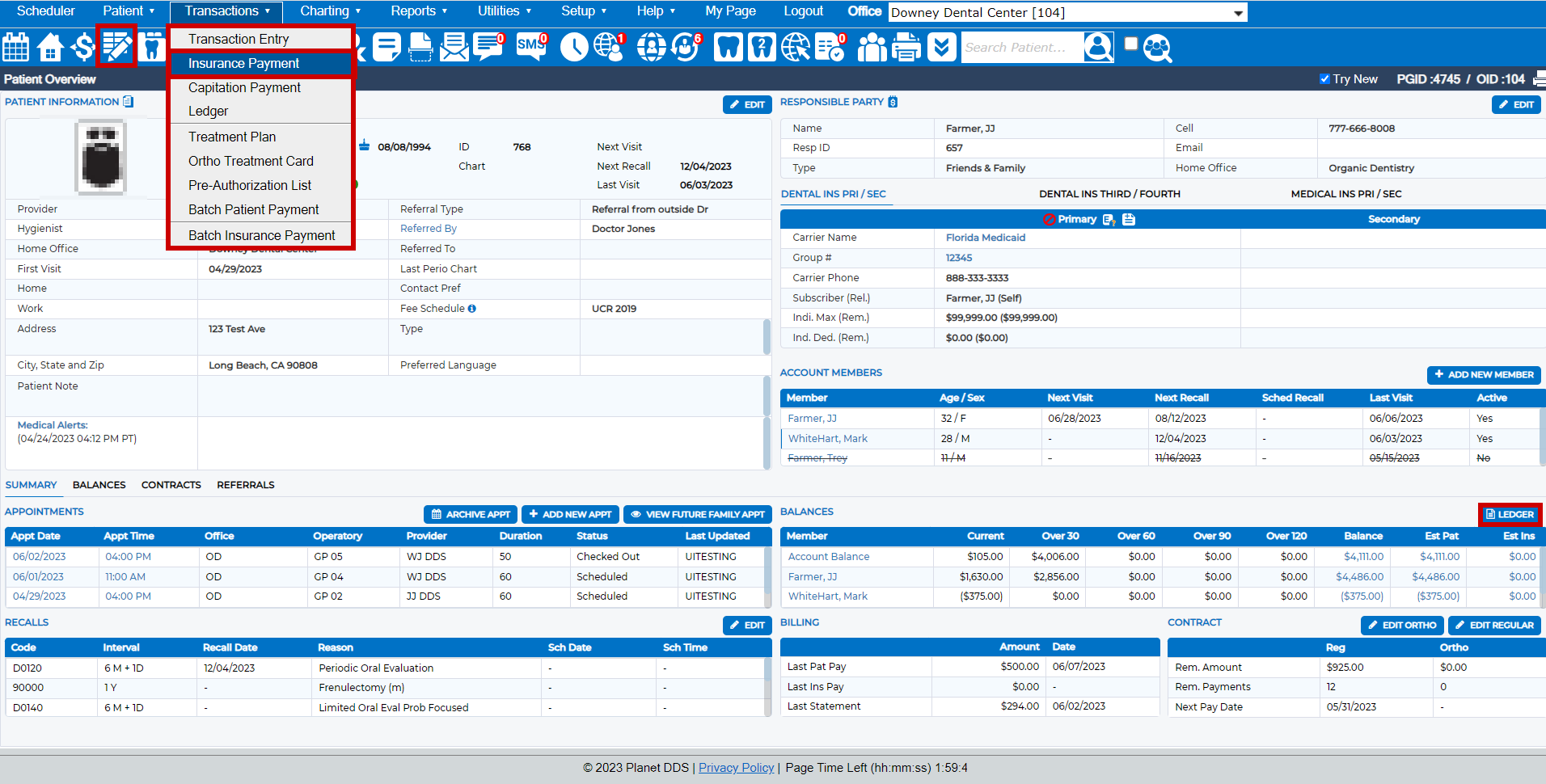 How do I post a single insurance payment from an insurance carrier ...