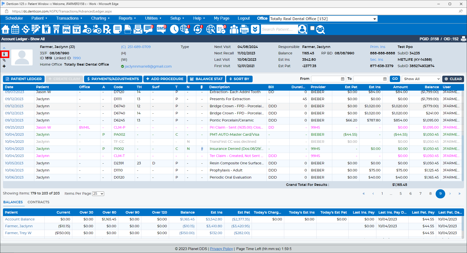 As I'm checking out a patient, I would like to view the patient recall ...