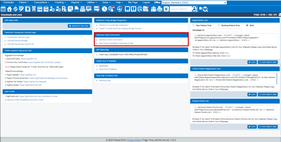 What are the steps involved to install the Perio Voice Command application? – Planet DDS