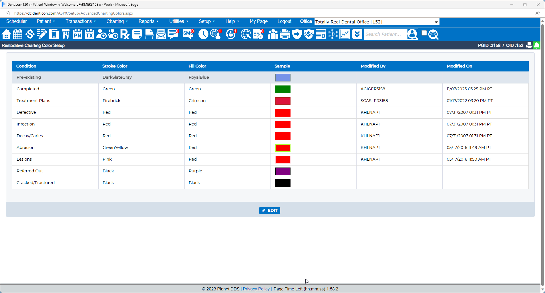 What are the default colors in the charting module? – Planet DDS