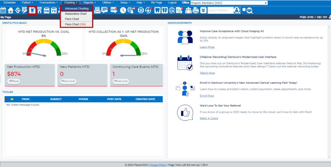 How do I graphically chart a patient’s pre-existing dental condition ...