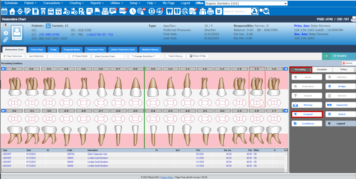 How do we chart a supernumerary tooth in the pre-existing dentition ...