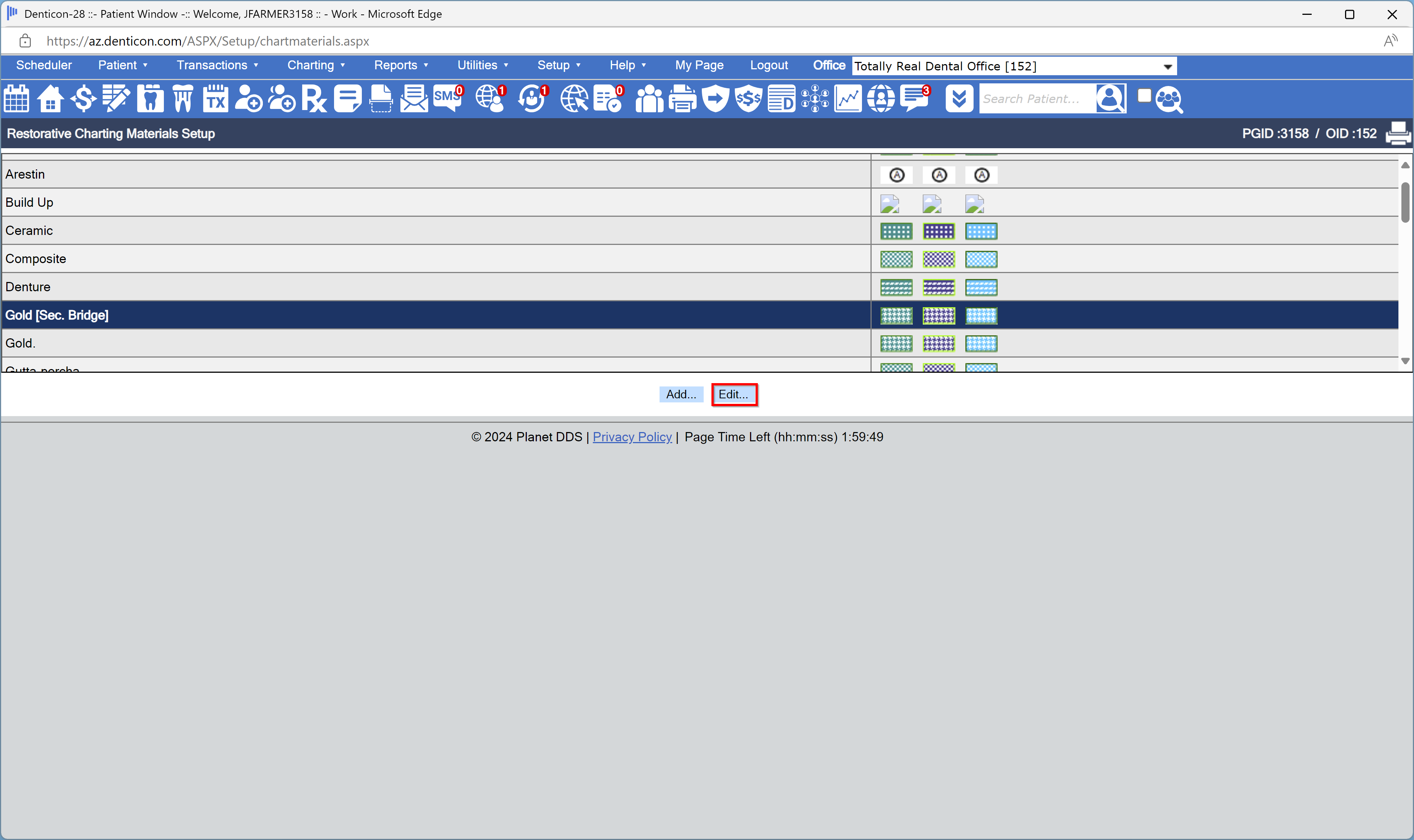 How do I chart a Post and Core in the Restorative Chart screen ...
