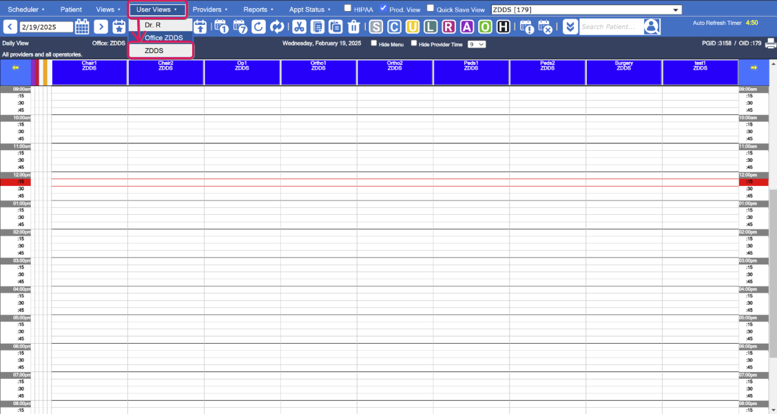 How can I move appointments between providers at the same office on the ...