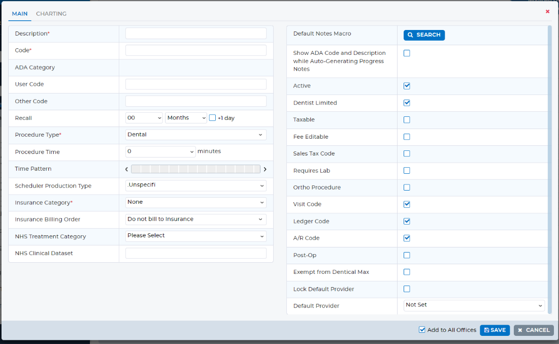 Denticon Setup Guide - Procedure Code Setup – Planet DDS