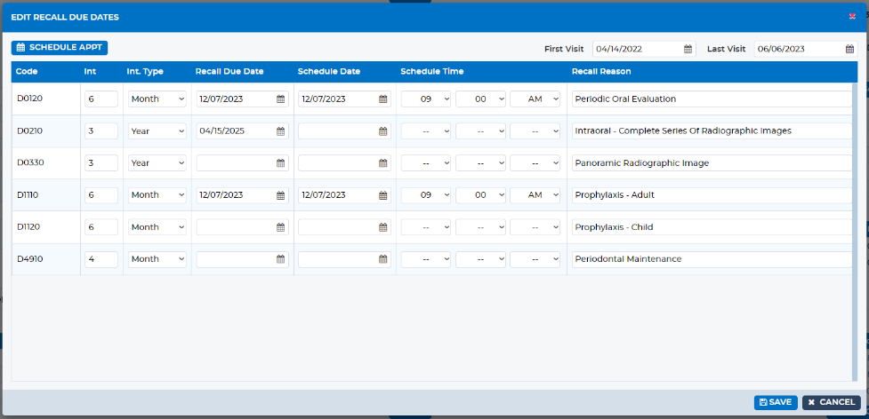 Denticon Setup Guide - Procedure Code Setup – Planet DDS