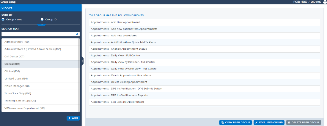 Denticon Setup Guide - Security Groups – Planet DDS