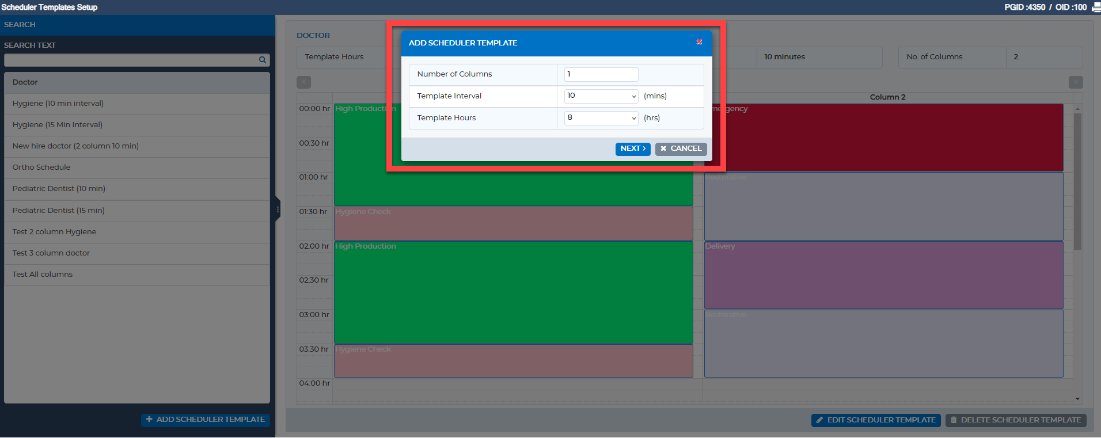 Denticon Setup Guide - Scheduler Setup – Planet DDS