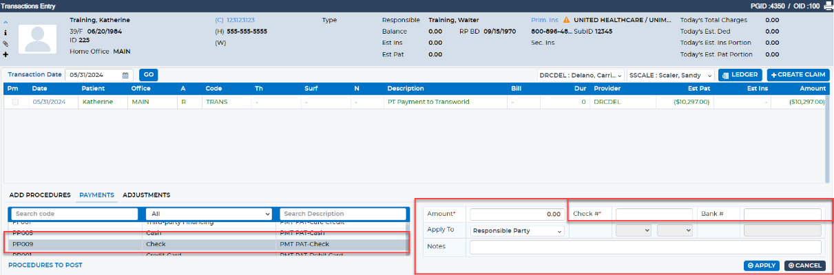 Denticon Setup Guide - Payment & Adjustment Types – Planet DDS