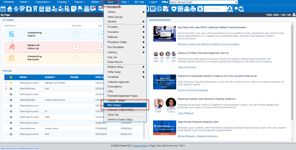 Denticon Setup Guide - Misc. Setups – Planet DDS