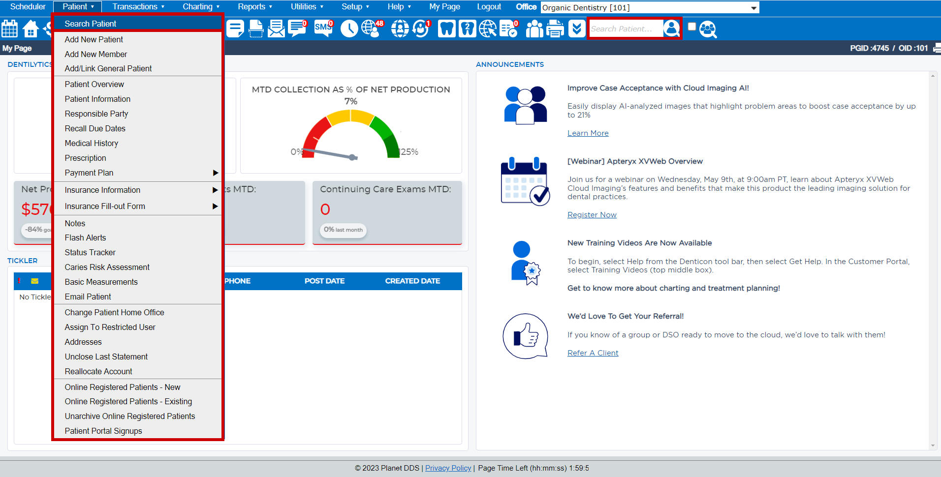 How do I find a patient? – Planet DDS