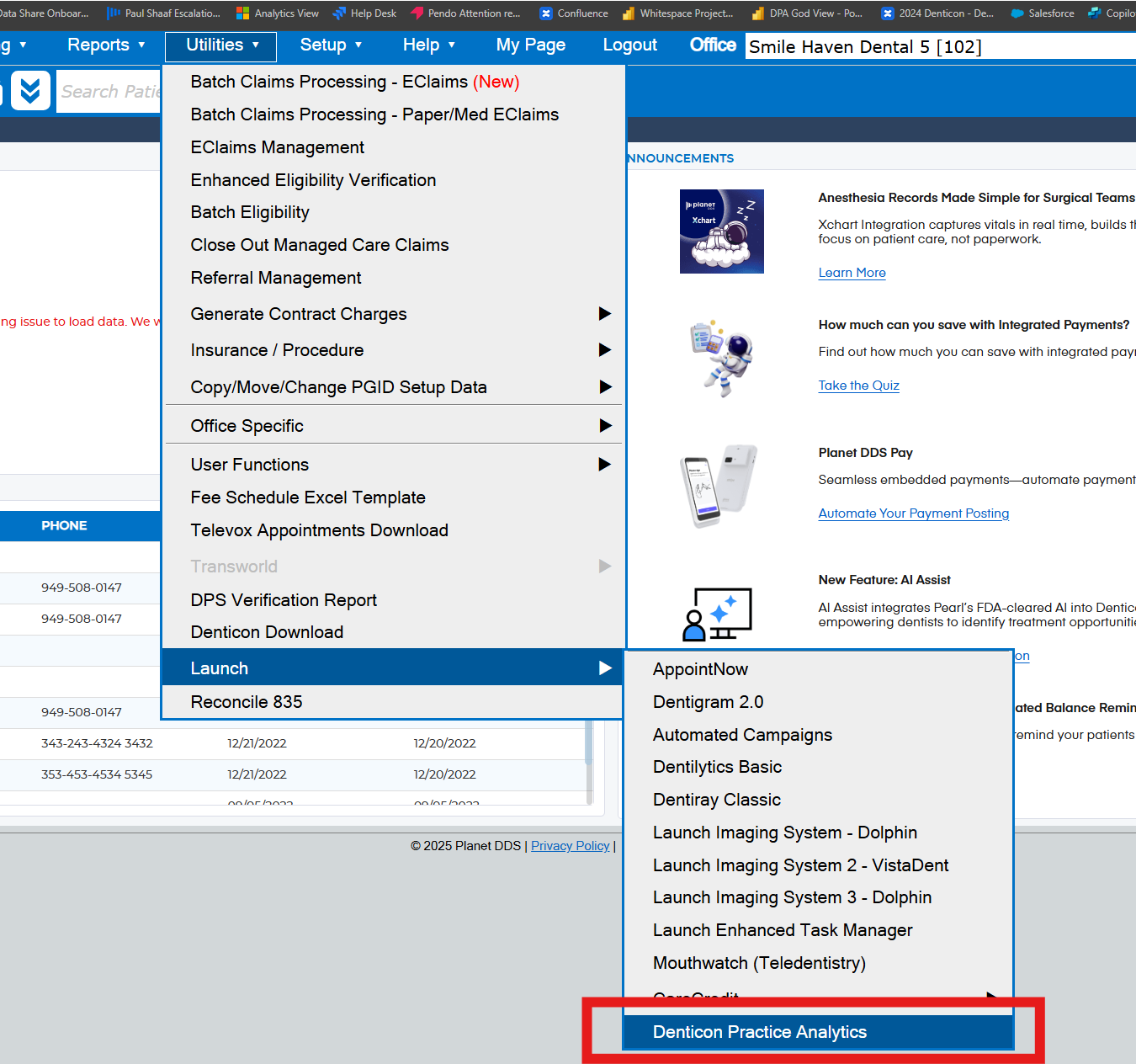 How do I send messages directly from Denticon Practice Analytics? – Planet DDS