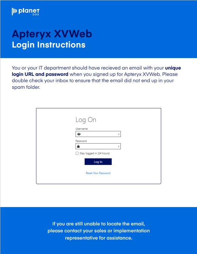 Login Instructions – Planet DDS