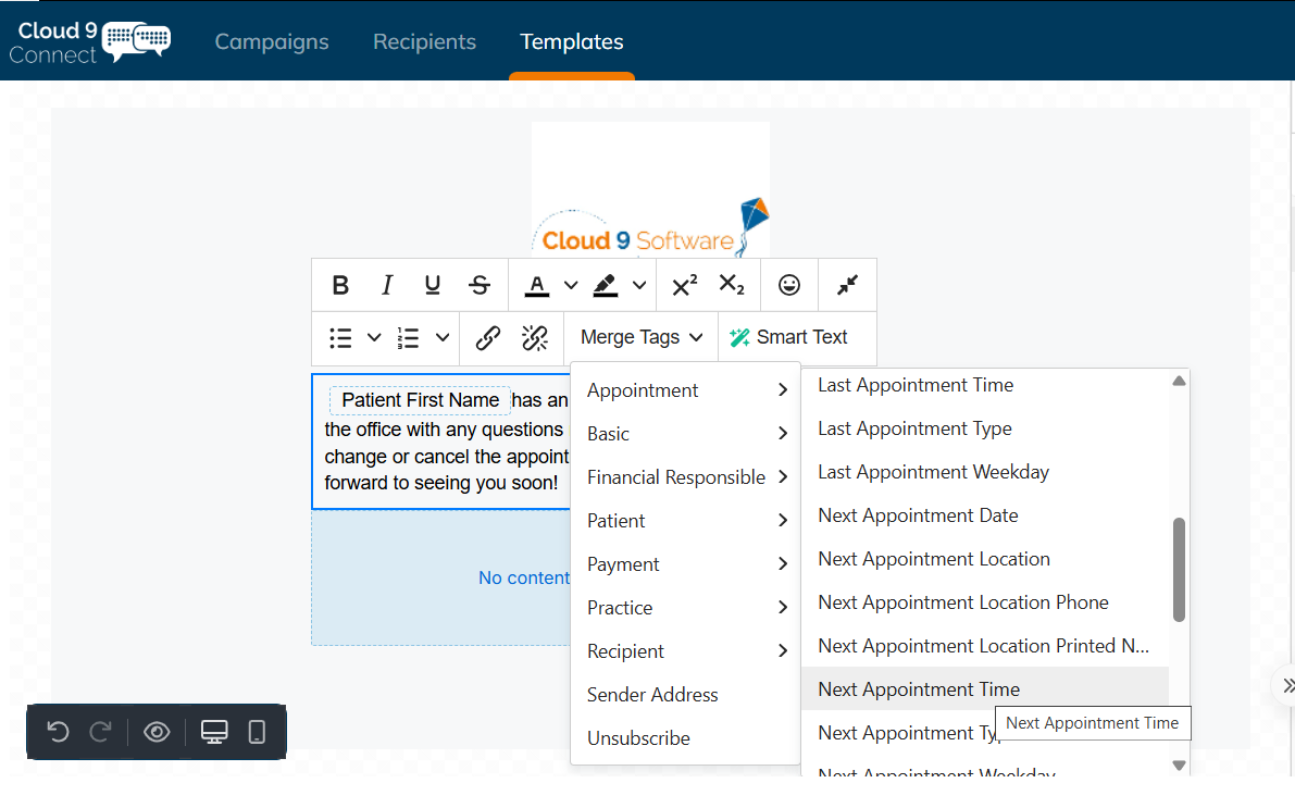 Creating Email Templates for Appointment Campaigns – Planet DDS