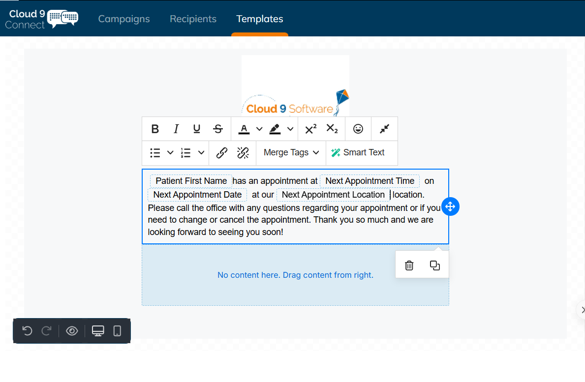 Creating Email Templates for Appointment Campaigns – Planet DDS