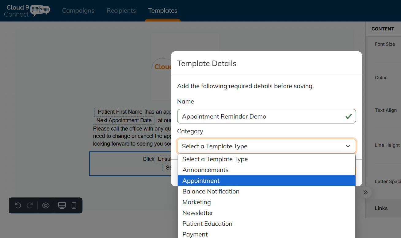Creating Email Templates for Appointment Campaigns – Planet DDS