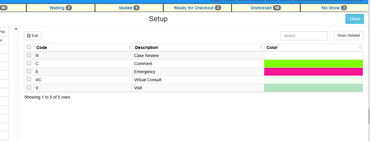 Treatment Card Entry Type – Planet DDS