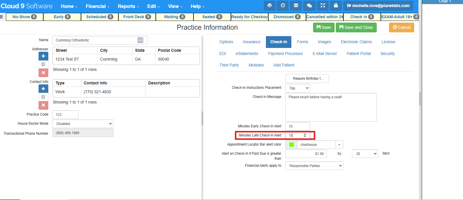 Check In Alerts – Planet DDS